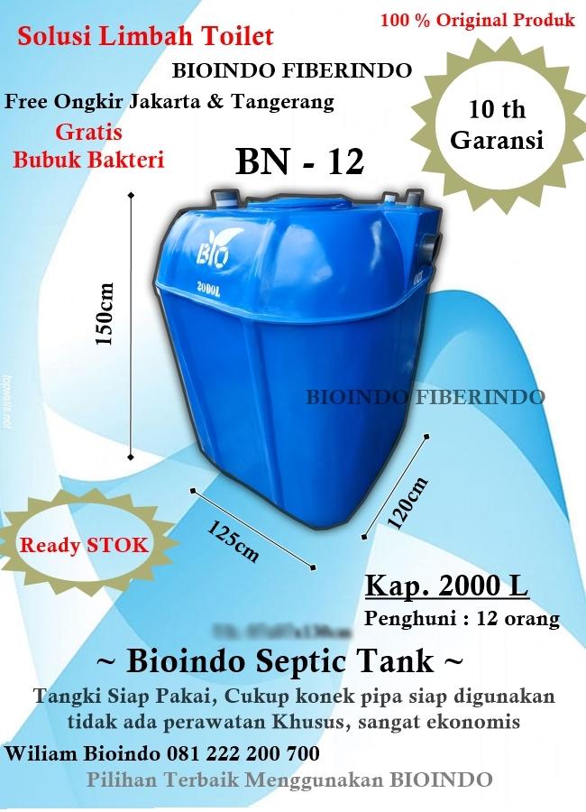 Promo septic tank bio indo 2.000 liter, biofilter - Kab. Tangerang ...