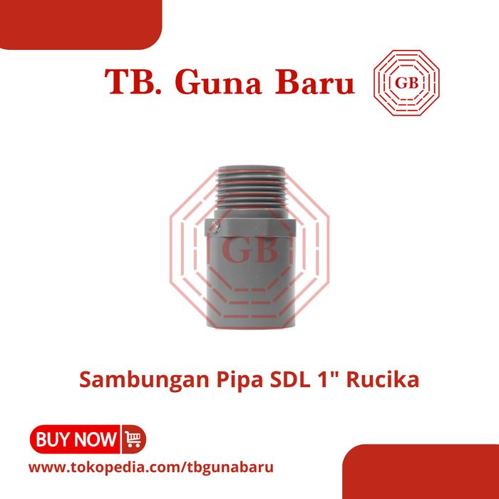 Jual Sambungan Pipa PVC SDL 1" Sock Drat Luar 1 Inch Rucika - Kota ...