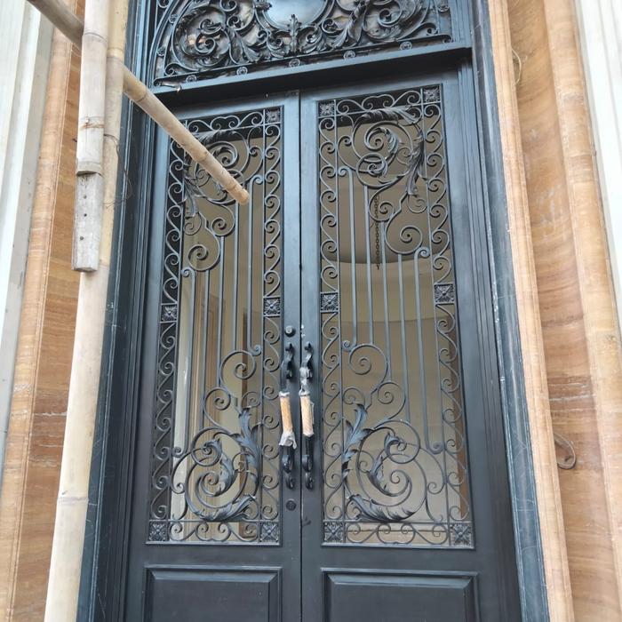 Jual pintu utama besi tempa rangkap kaca - Kota Tangerang Selatan ...