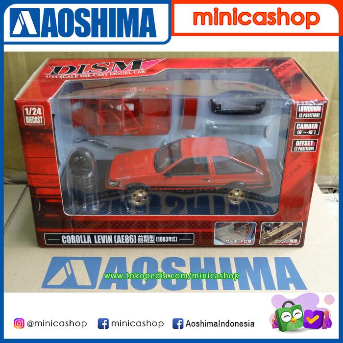 Jual AOSHIMA DISM 1/24 TOYOTA COROLLA LEVIN AE86 1983 RS WATANABE Wheels - Jakarta Pusat ...