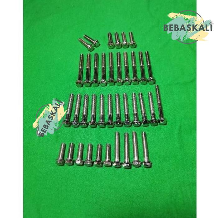 Jual BAUT KUNCI 8 CHROME BAUT BLOK BLOCK MESIN FULL SET CB GL 100 GL ... Jual BAUT KUNCI 8 CHROME BAUT BLOK BLOCK MESIN FULL SET CB GL 100 GL ...