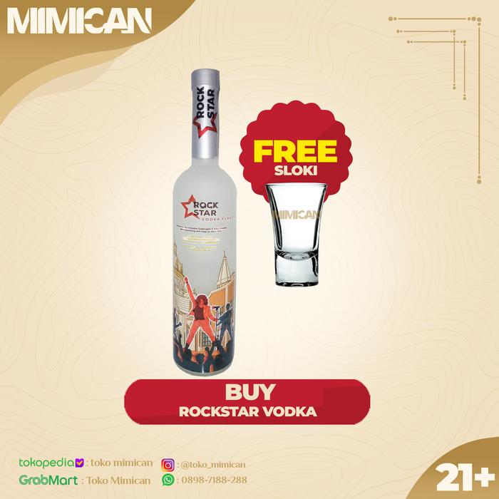 Jual ROCKSTAR LIQUOR - VODKA + SLOKI - Kota Bandung - toko mimican | Tokopedia