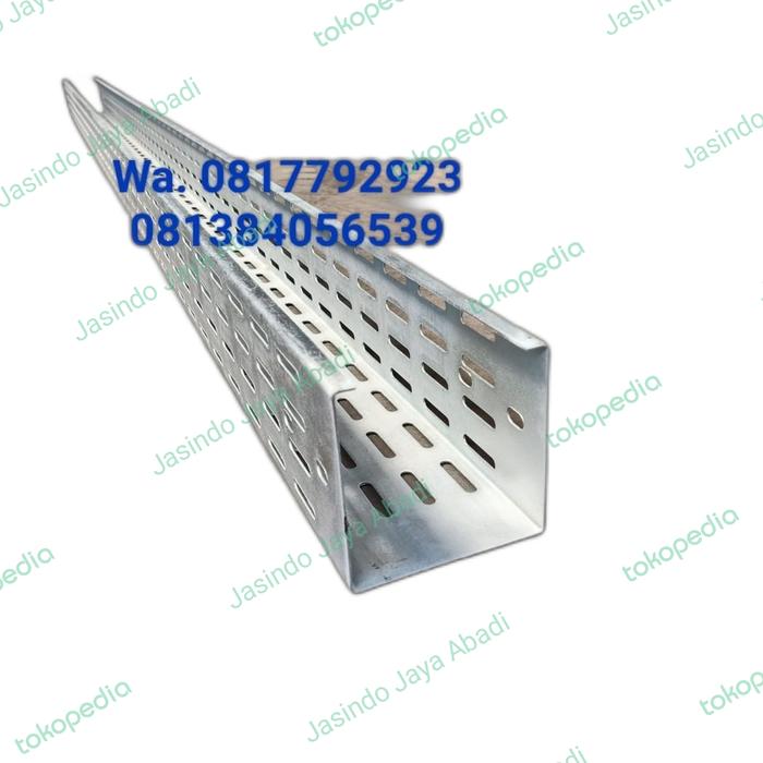 Jual Cable Tray 5x5 Cm type.C Electro plat 1.2mm / Panjang 2.4 mtr ...