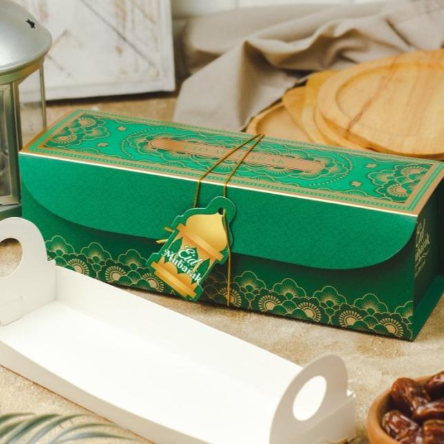 Jual box roll cake idul fitri dus rollcake 25x8cm kotak bolu gulung ...