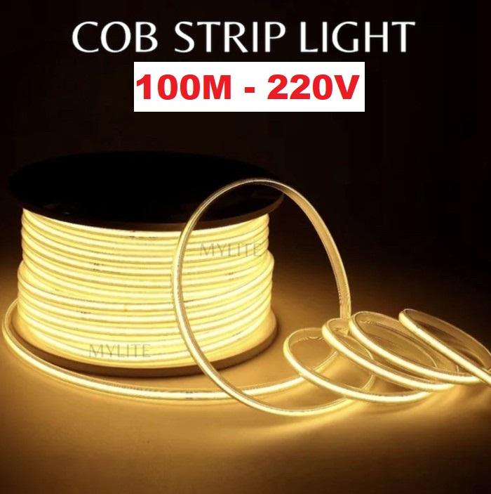 Jual Lampu Selang COB LED STRIP COB 220V 100M WATERPROOF 3000K 4000K ...