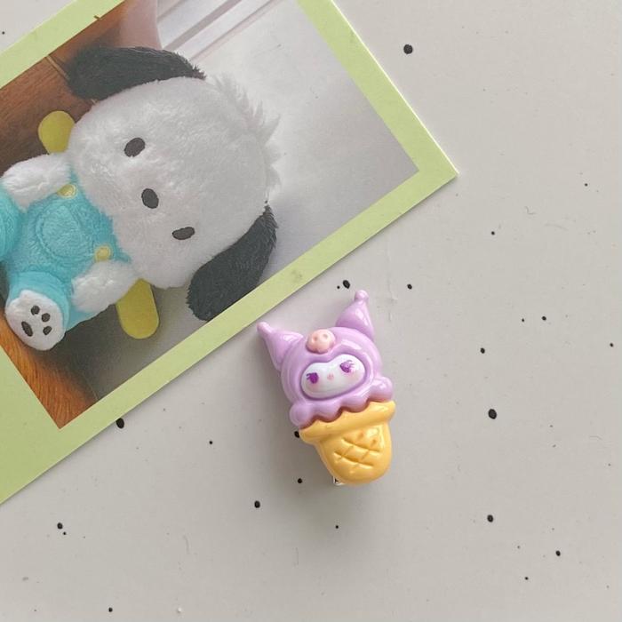 Jual MIMIMOO Jepit Rambut Ice Cream Cone Sanrio Cinnamoroll Kuromi ...