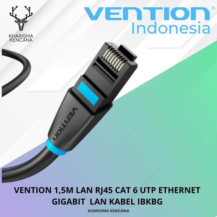 Jual VENTION LAN RJ45 CAT 6 UTP ETHERNET GIGABIT LAN KABEL IBKBG - 1 ...