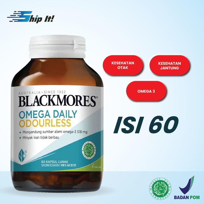 Jual Blackmores Omega Daily 60 Kapsul Minyak Ikan Kecerdasan - Kota ...