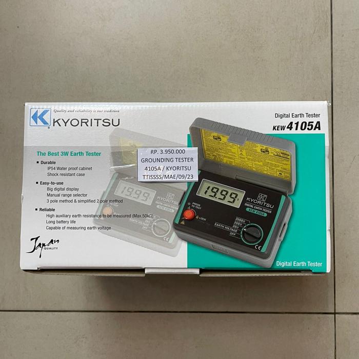 Jual Kyoritsu Grounding Tester 4105A - Digital Earth Tester - Kota ...