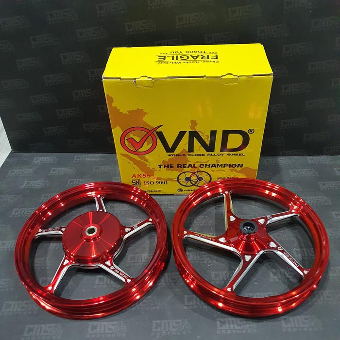 Jual Velg Velek VND Racing AK55 AK 55 Model Mandalika Yamaha Mio Merah - Kota Medan - Cemerlang ...