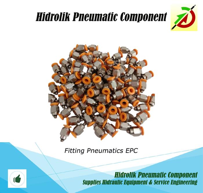 Jual Fitting Pneumatic EPC 4-M6 Selang 4mm Drat 6mm / M6 (Brand EMC) - Jakarta Barat - hidrolik ...