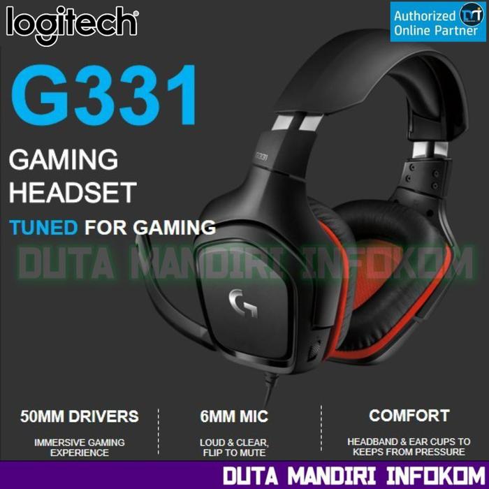 Jual Logitech G331 - Multi Platform Stereo Gaming Headset Flip to Mute Mic - Jakarta Pusat ...
