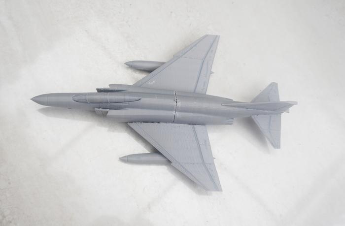 Jual 3D Print Miniatur Pesawat F4 Phantom Scale 1-72 3D Part Model Kit ...