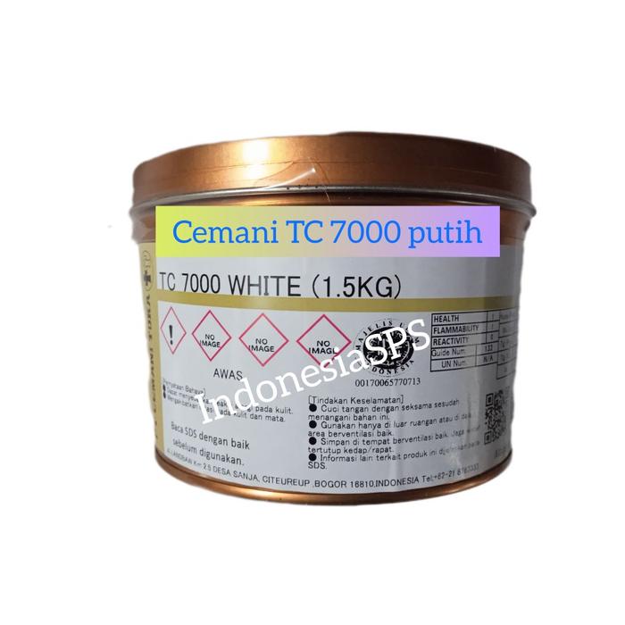 Jual Tinta Cemani Toka TC 7000 White 1,5 Kg Putih offset kertas ...