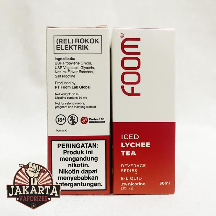 Jual [SALT] FOOM ICED LYCHEE TEA SALTNIC 30ML 30MG BY FOOM - Jakarta ...