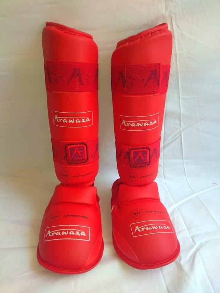 Jual Foot Protector / Shin Guard / Dekker Karate Arawaza Pelindung Kaki ...