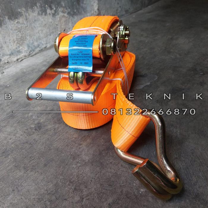 Jual ratchet tie down 10 ton x 15 meter x 3 inch tali rachet lashing ...