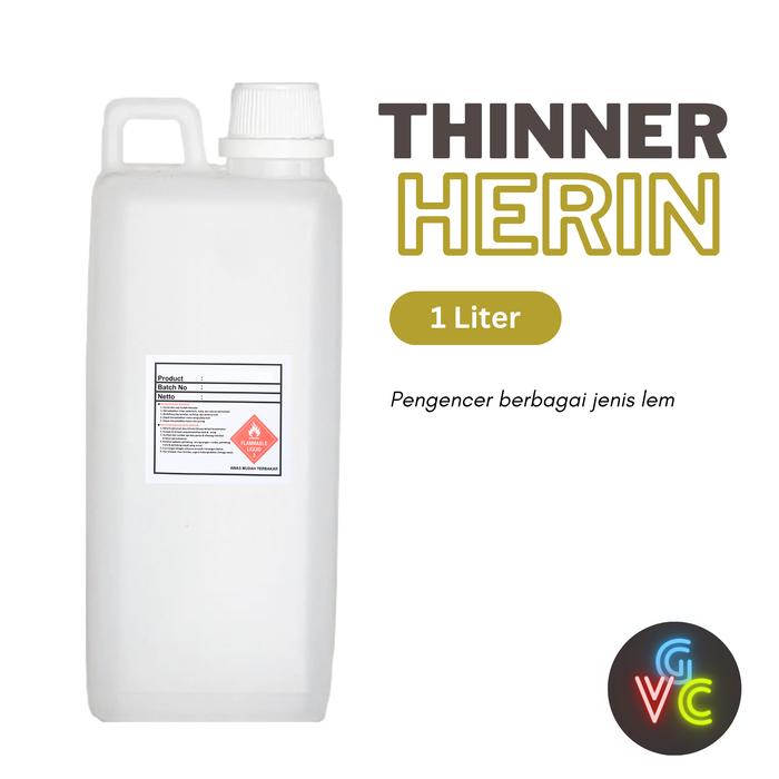 Jual Thinner Herin 1 Liter - pengencer lem kuning / aibon / fox ...