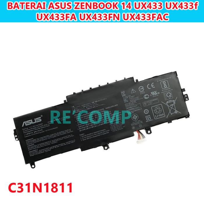 Jual BATERAI ASUS ZENBOOK 14 UX433 UX433f UX433FA UX433FN UX433FAC ...