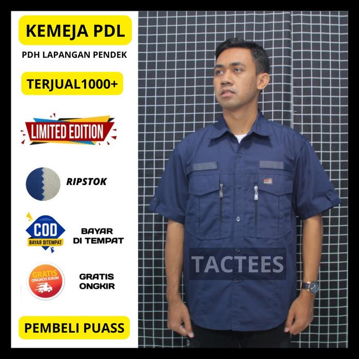 Jual Kemeja PDL Lapangan Tactical Lengan Pendek Outdoor Baju Taktikal ...