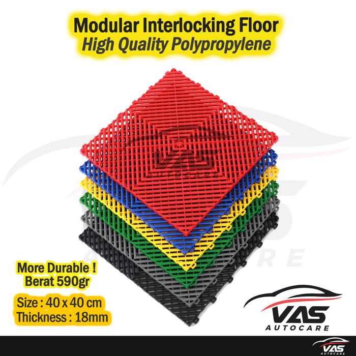 Jual Interlocking Modular Floor Tile Mat Garage Car Wash Interlock ...