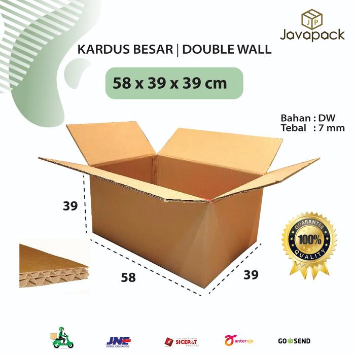 Jual Kardus Double Wall 58x39x39cm | Kardus Besar | Kardus Tebal - Kab ...