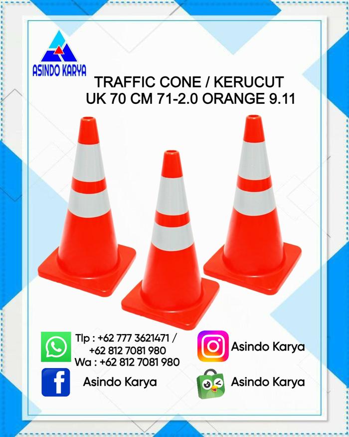 Jual Traffic Cone / Kerucut Jalan / Segitiga Jalan / Pembatas Jalan ...