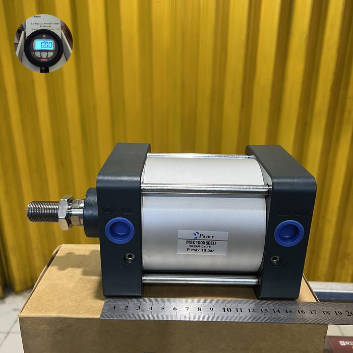 Jual air cylinder pneumatic PAMY TBC / MSC100-50 Bore 100mm Stroke 50mm - Kota Bandung ...