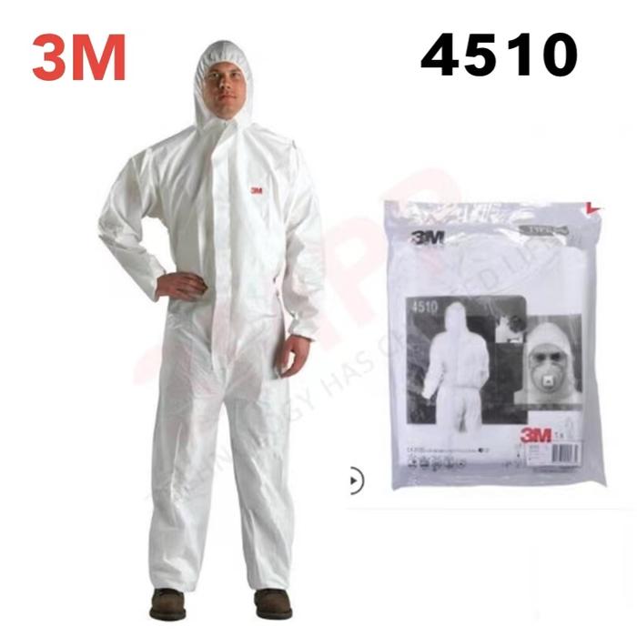 Jual 3M Protective Coverall 4510 Baju APD Hazmat Wirepack Size L/XL ...