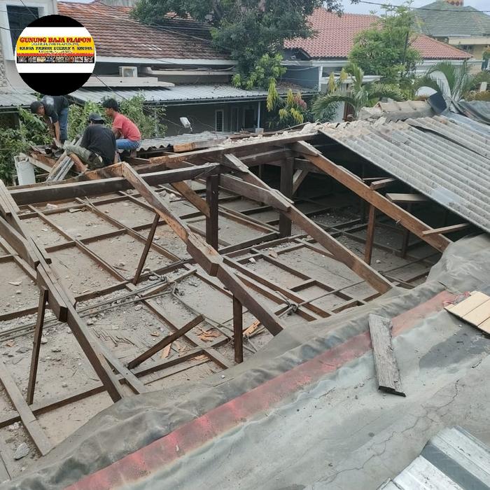 Jual BONGKAR PASANG ATAP LAMA GANTI BAJA RINGAN GENTENG SPANDEK PASIR ...