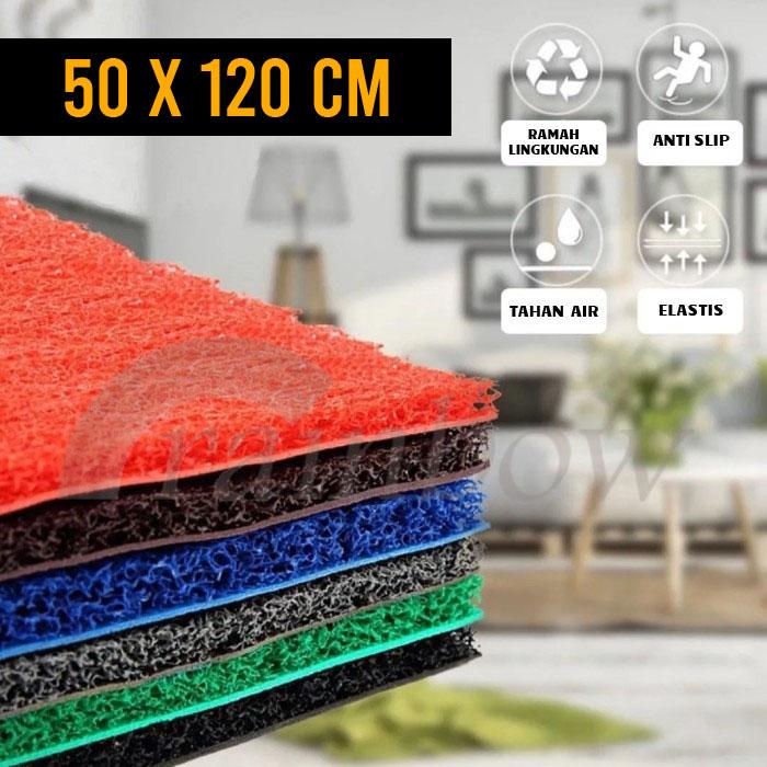 Jual Keset Lantai Mie Bihun Meteran Coklat (Red) - 50 x 120, Biru ...