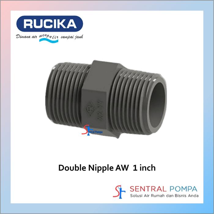Jual Double Nipple RUCIKA AW PVC 1" Dobel Nepel Doble Niple Nepple 1 inch - Kota Bandung ...