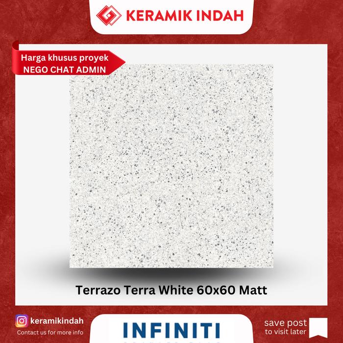 Jual Granit Infiniti Terrazo Terra White 60cm x 60cm / Granite Tile ...