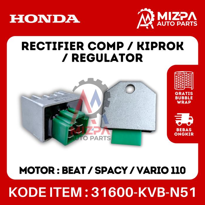 Jual HONDA 31600-KVB-N51 Rectifier Comp Kiprok Regulator BeAT Spacy ...