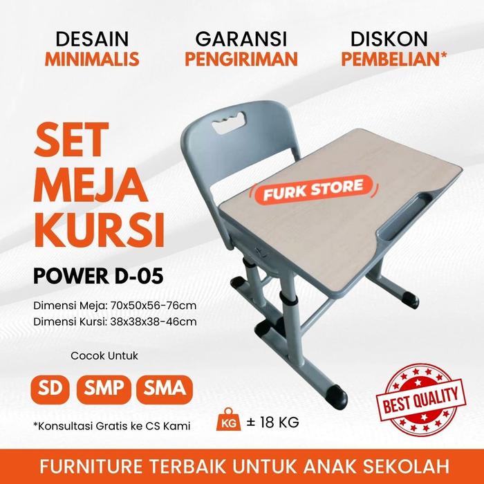 Jual D05 Kursi Meja Siswa Sekolah Besi, Meja Belajar Siswa Sekolah - Kota Surabaya - Furk_store ...