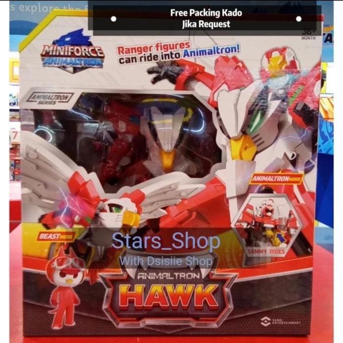 Jual Miniforce Animaltron hawk Ranger Figures Transformation Robot ...