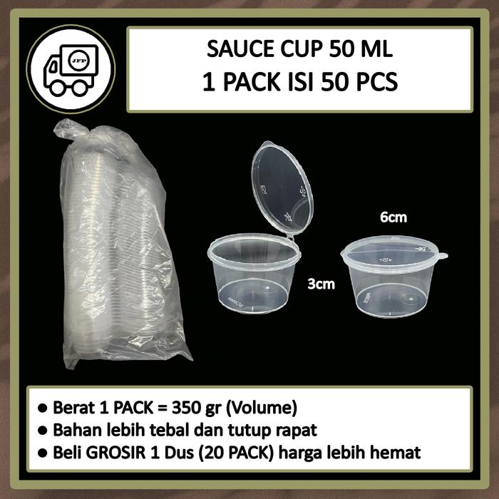 Jual Sauce Cup 50 ml Sambel Cup Saos 50 ml isi 50 pcs - Jakarta Barat ...