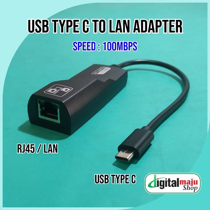 Jual Usb Type C (usb 3.0) To Lan Adapter Bisa Untuk Pc & Android Di ...
