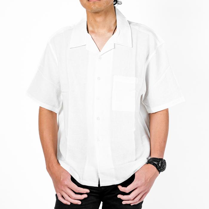 Promo BESPOKE PROJECT - SHORT LINEN KEMEJA BASIC UNISEX - Bw, L - Kota ...
