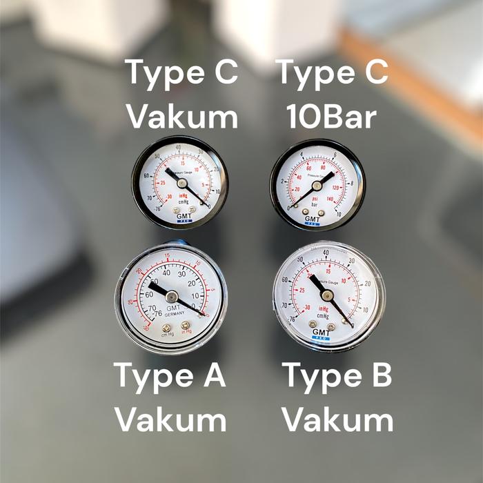 Jual GMT Pressure Gauge 40mm DU - Manometer Ukur Tekanan 1.5" - Jakarta ...