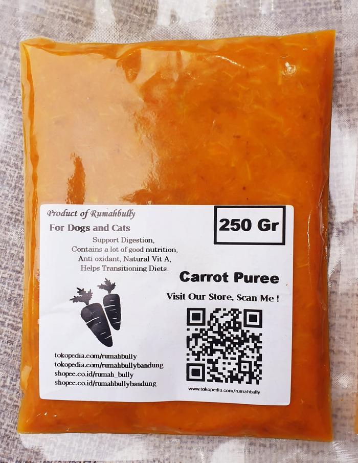 Jual Carrot Puree 250gr / Dog Food Snack Makanan Vitamin Anjing Kucing ...
