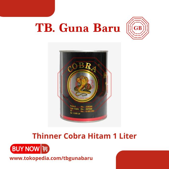 Jual Thinner COBRA Hitam 1L | Tiner Thiner COBRA Hitam 1L | Pengencer ...