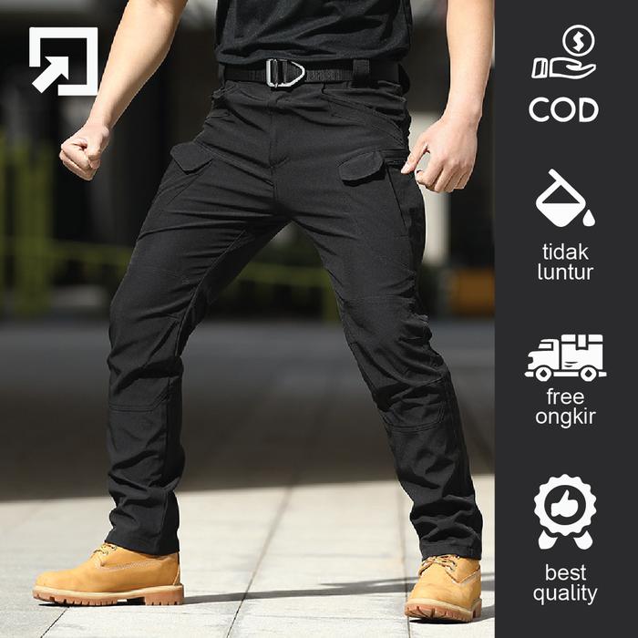 Promo Celana Tactical Original Big Size Cargo Pria HPR Premium Survival - Black, 42 - Kota ...