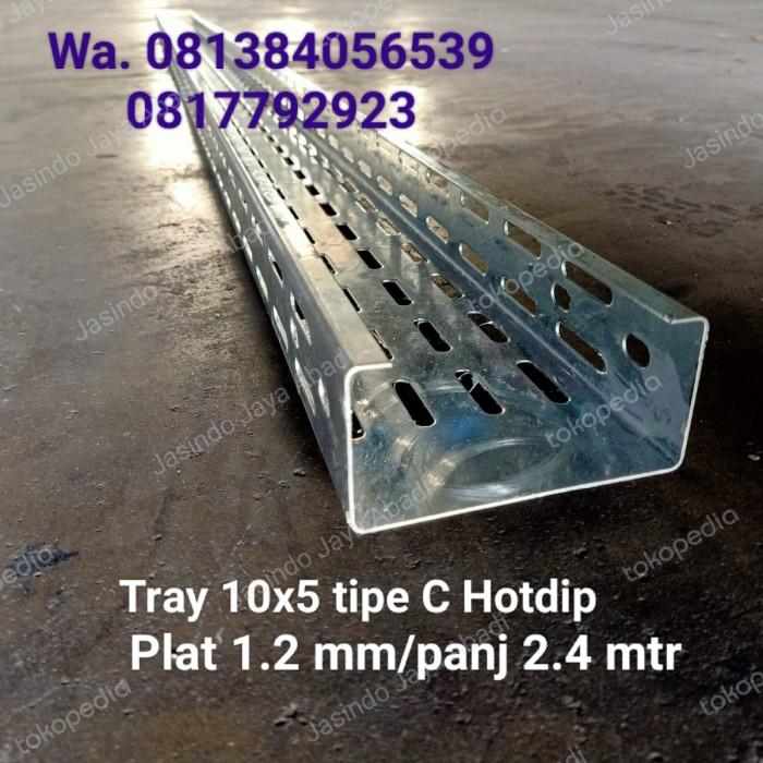 Jual Cable Tray 10x5 Cm type.C Hotdip plat 1.2mm / Panjang 2.4 mtr ...