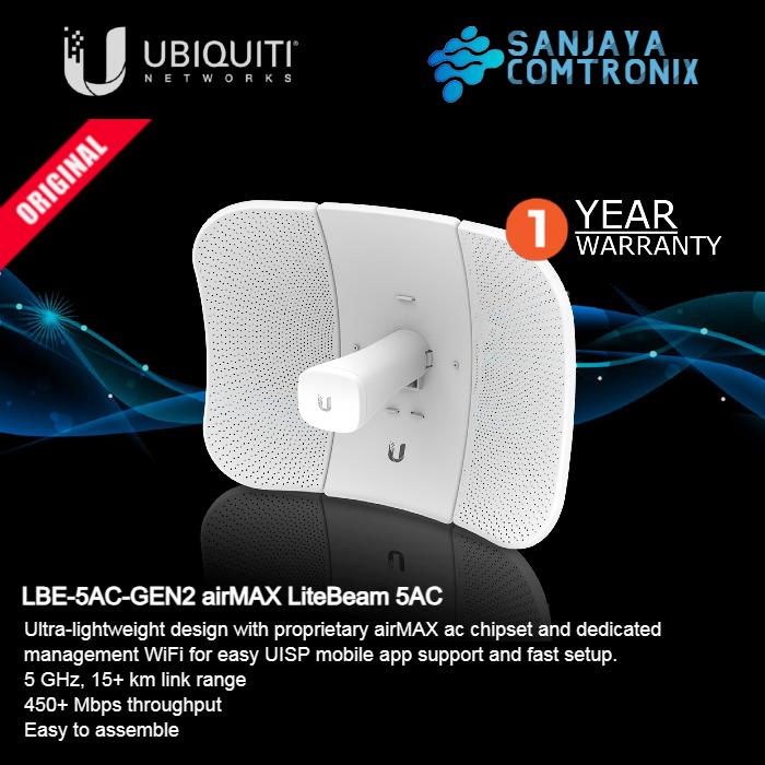 Jual Ubiquiti Litebeam 5ac Gen 2 Airmax Ac Cpe Lbe-5ac-gen2 Di Seller ...