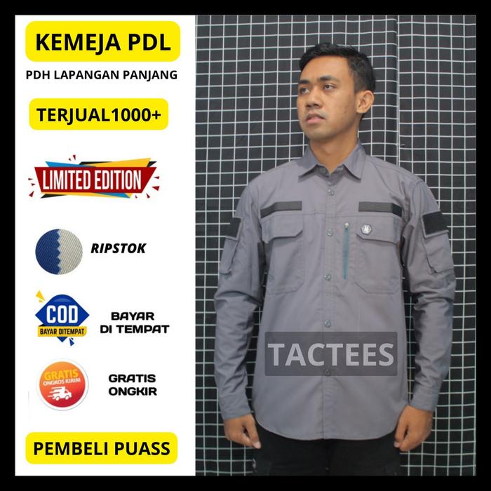 Jual Kemeja PDL Lapangan Tactical Lengan Panjang Outdoor Baju Taktikal ...