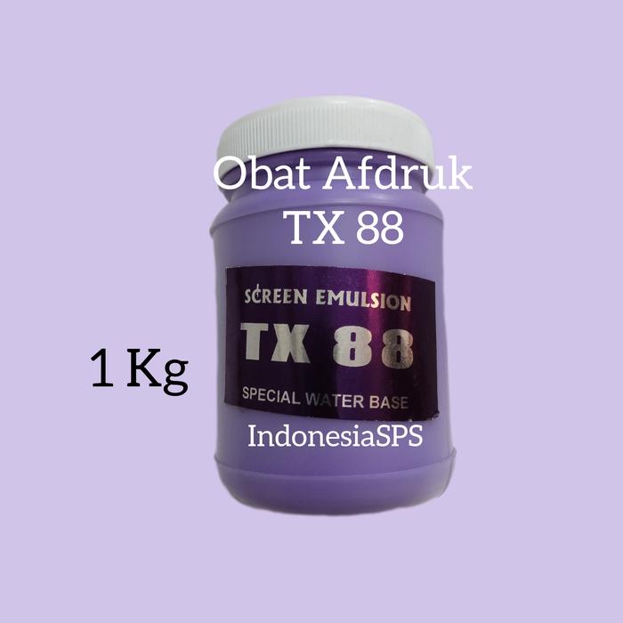 Jual Obat Afdruk sablon 1kg TX88 warna ungu water based basis air kaos ...