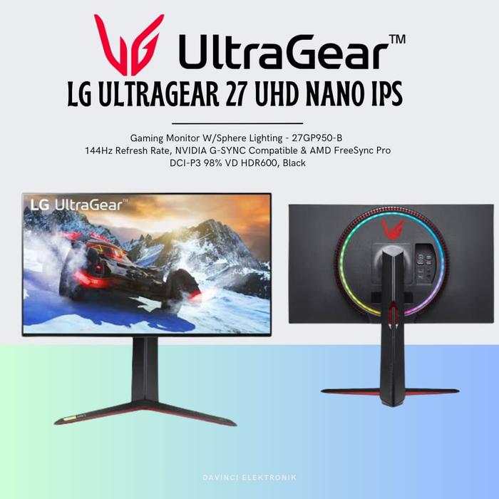 Jual LG ULTRAGEAR 27" 27GP950-B MONITOR GAMING UHD NANO IPS FREESYNC G ...