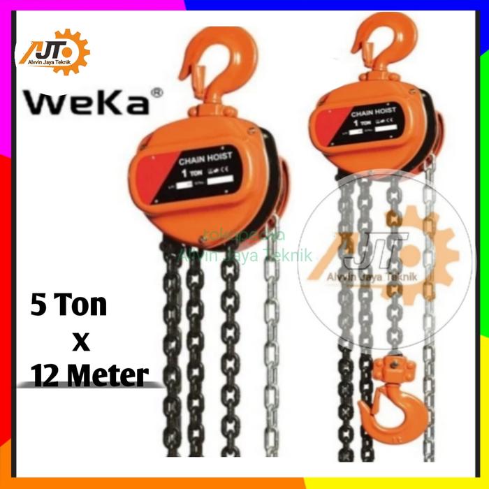 Jual Chain Block Manual 5 Ton x 12 Meter - WeKa [al] - Jakarta Utara ...