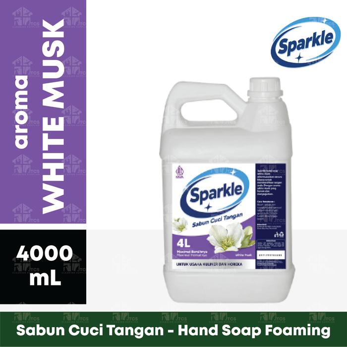 Jual Sparkle MAXI Hand soap Sabun Cuci Tangan White Musk Foam Jerigen 4 ...